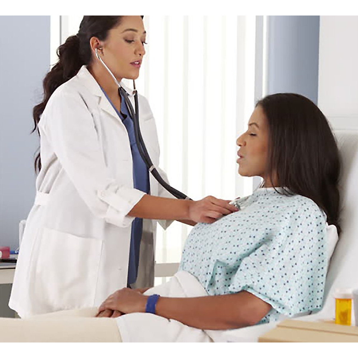 Premium Black Stethoscopes Double Tube Adult and Pediatric Stethoscope - Ideal Gift for EMT, Nurse, Doctor, Medical Student, Paramedic and First Responders Includes Accessories