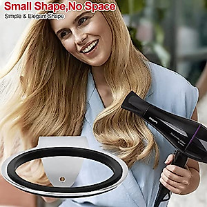 Hair Dryer Holder, Stainless Steel Hair Blow Dryer Rack Wall Mount Hairdryer Stand Bathroom Hair Dryer Holder Hair Care Tools Blow Dryer Holder for Hair Dryer Bathroom Hotel Beauty