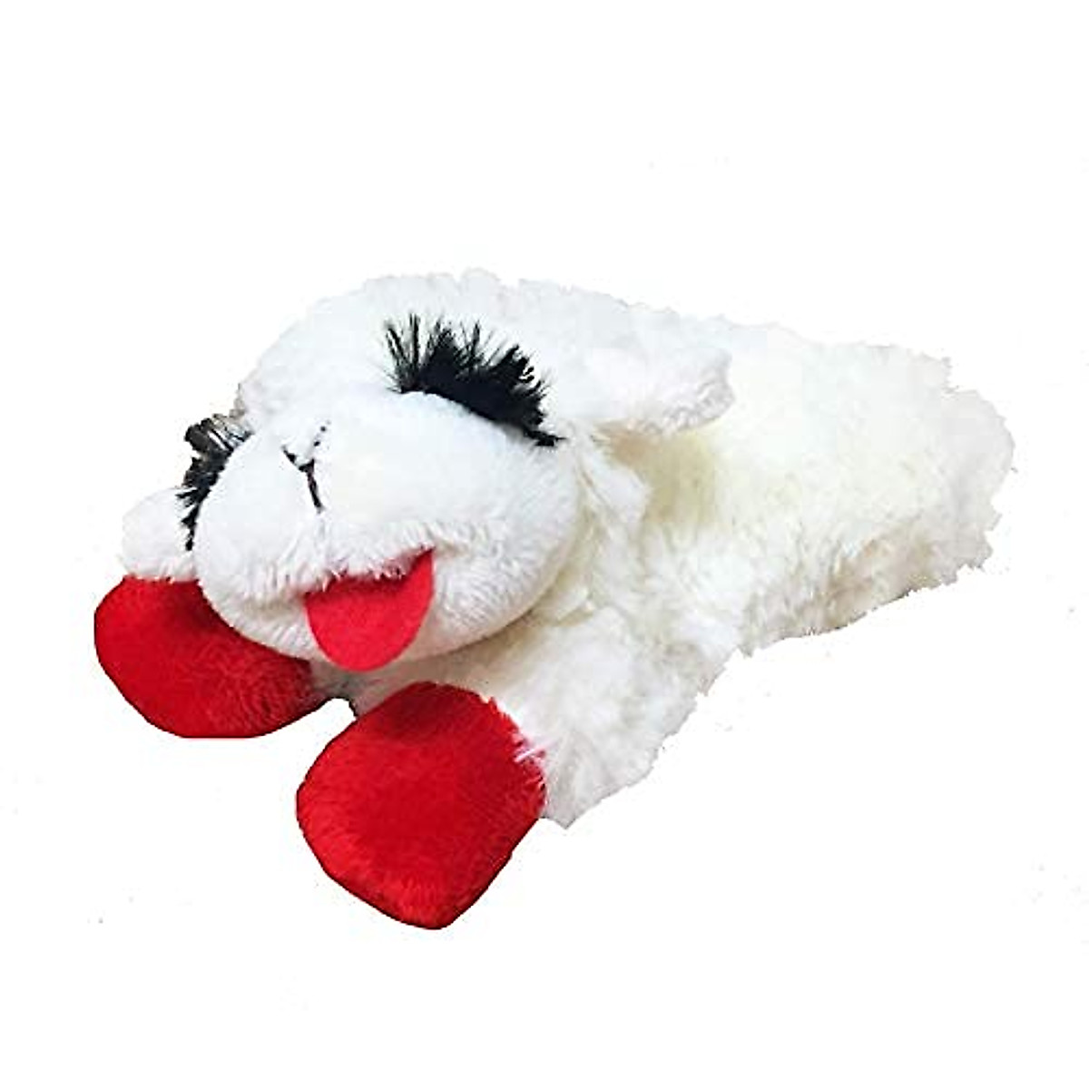 Multipet INTERNATIONAL 843140 Lambchop Plush Squeak Toy Mini for Pets, 6-Inch, White, Small