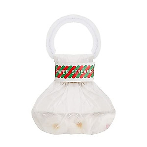 No Mess White Throw Streamers for Birthday Party, Wedding Reception, Grand Opening (30 Pack)