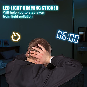 2pcs Light Blocking Stickers, Light Dimming LED Filters for Routers,Clocks and Electrical Appliances, LED Covers Blackout (White)