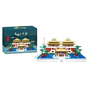 SXPC Micro Brick Kit (6818PCS) Chinese Style Building Adult Difficult Assembly Building Block Ornaments