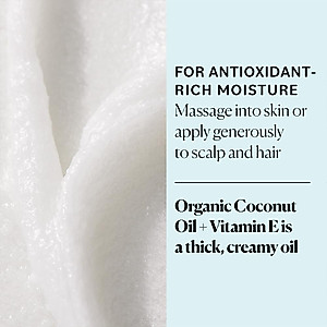 Sky Organics - Organic Coconut Oil & Vitamin E, 16.9 fl oz - Skin & Hair Ultra-Hydrating Oil - Fatty Acids & Antioxidants - Natural, Vegan & Cruelty Free - Skin Care & Hair Care w Ebook