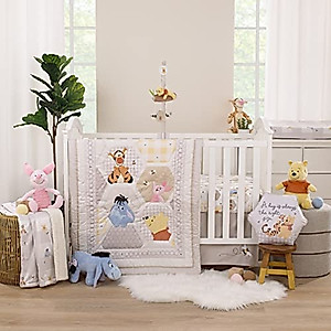 Disney Winnie The Pooh Hugs and Honeycombs Plush Musical Mobile with Bee Hive, Bees, Pooh Bear and Tree Branch