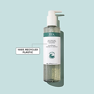 REN Clean Skincare Oat and Bay Conditioning Shampoo, Moisturizing, Sulfate-Free Shampoo for All Hair Types, 10.2 Fl Oz
