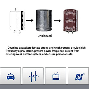 2pcs 12000uf 63V HiFi Electrolytic Capacitors Audio Capacitor Electronic Component for Circuit Control