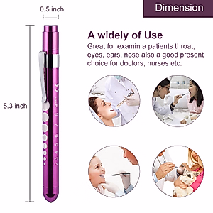 Sunchova Medical Penlight and Pupil Gauge for Medical Nurses,Doctors,Nursing Students and EMT's