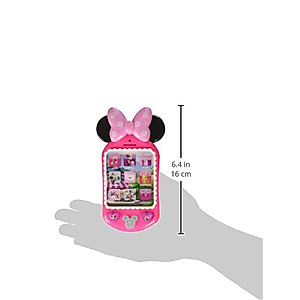 Minnie Bow-Tique Why Hello Pretend Play Cell Phone, Lights and Sounds, Kids Toys for Ages 3 Up by Just Play