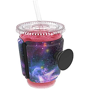 PopSockets PopThirst Cup Sleeve, Drink Holder, Koozie - Blue Nebula