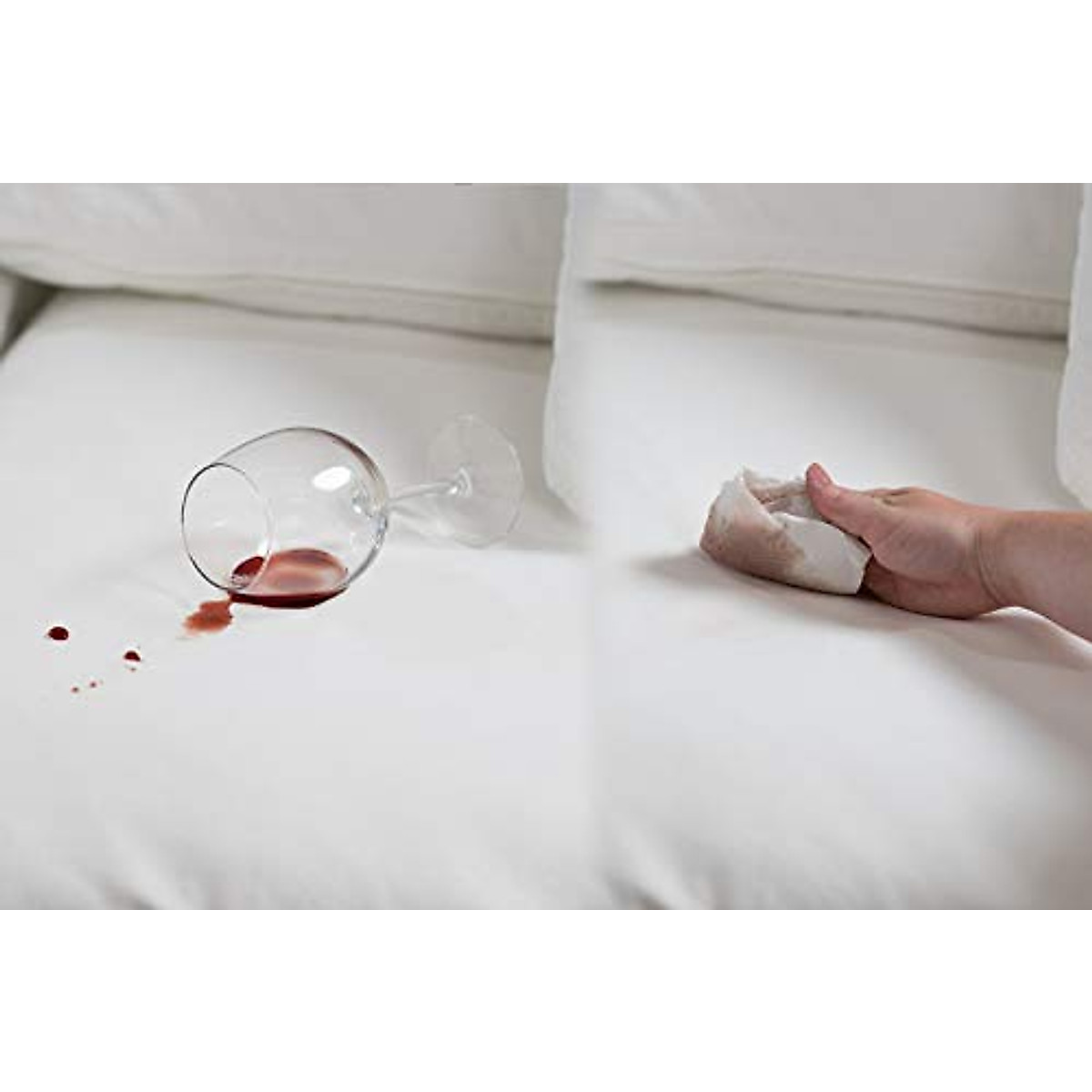 Sunset Trading Contemporary Puff Collection 2 Piece 88" Wide Slipcovered Modular Sofa | Stain-Proof Water-Resistant Washable Performance Fabric | Navy Blue Sectional, Deep-Seating Down-Filled Couch