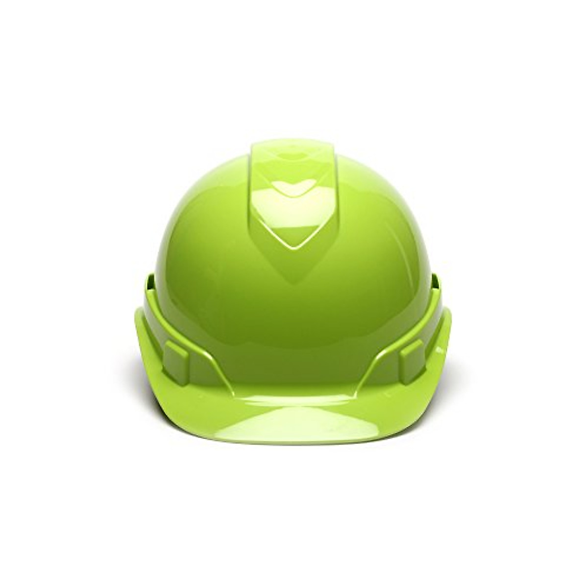 Pyramex HP44131V Ridgeline Cap Style Hard Hat with 4-Point Vented Ratchet, Hi-Vis Green by Pyramex Safety