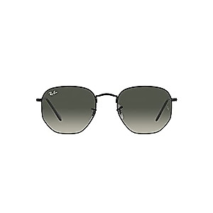 Ray-Ban RB3548 Hexagonal Sunglasses, Black/Grey Gradient, 54 mm
