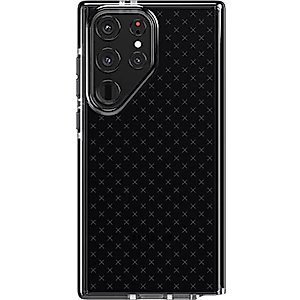 tech21 Evo Check for Samsung Galaxy S23 Ultra - Smokey Black 16ft Drop Protecion Shockproof Shock-Resistant and Scratch-Resistant Phone Case