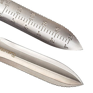 CIELCERA Hori Hori Garden Knife with Diamond Sharpening Rod, Protective Sheath and Extra Sharp Blade - in Gift Box