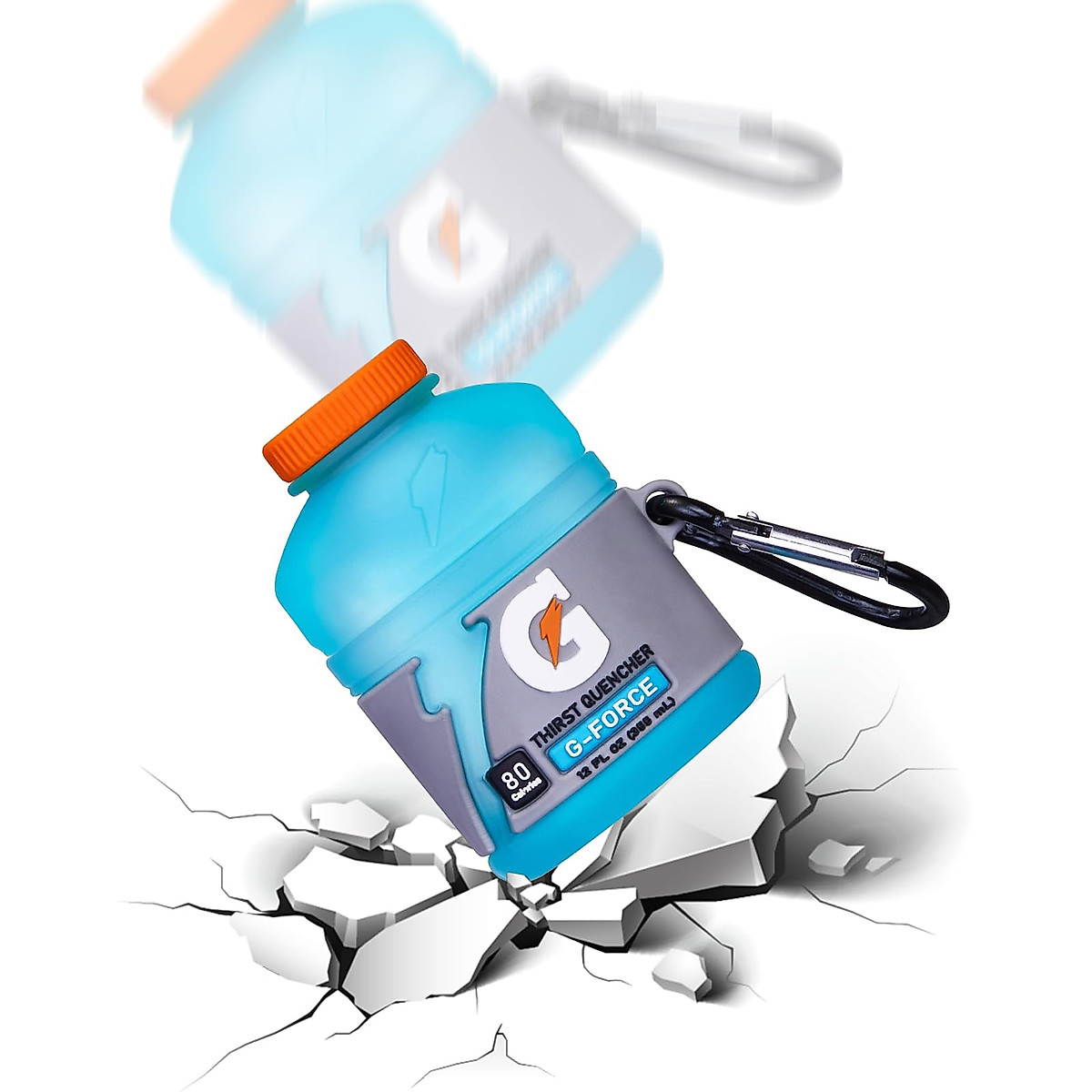 Compatible with Airpod 2/1 Silicone Case, Soft 3D Cartoon Cute Cool Design Shockproof Protective Air Pods Cover Kids Girls Women Unique Keychain Cases for Air Pods 2&1