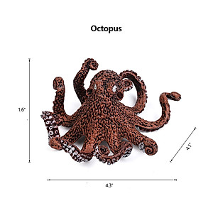 UANDME 8pcs Sea Animal Figures Realistic Ocean Animal Figurines Toy Playset for Kids Cake Toppers Decoration