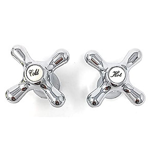 Chromed Surface 8" Two Handle Tall Stainless Steel Spout Kitchen Faucet 8 inch Center Hole [3015P] ADA No Lead, Plastic (POM) Body HI Rise Spout