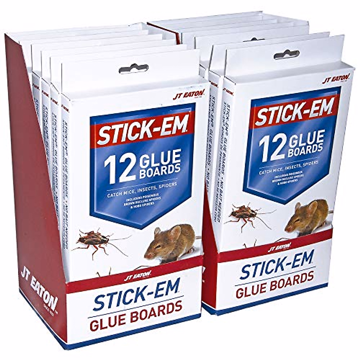 JT Eaton 198-12 Stick-Em Pest Catcher, White