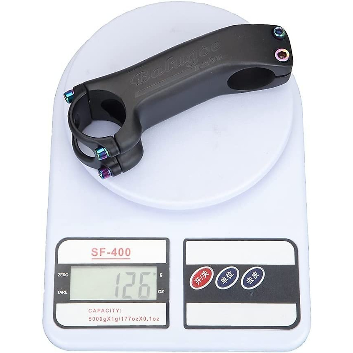 ZECHAO Full Carbon Fiber Mountain Bike Stem,6/17 Degree 31.8MM Mountain Road Bike Carbon Stem Cycling Parts Bike Stem Bike Stem (Color : 6 Degrees, Size : 130mm)