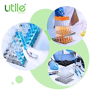 Utile 2pcs of 25 Holes Stainless Steel Test Tube Rack, Z Shape, Suitable for Tubes of Dia.≤16mm, 4050.4605.2.