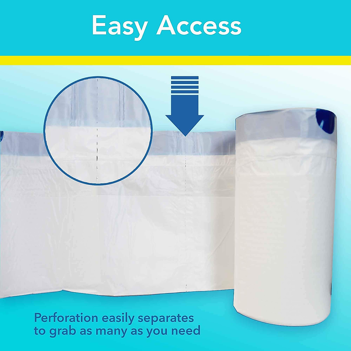 Disposable Potty Liners Pack of 30 Liners - Never Clean A Potty Again - PottyMate Liners with Super Absorbent Pad - Fits Any Standard or Travel Potty - by Cleanis