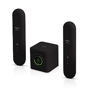 AmpliFi Gamer’s Edition WiFi System by Ubiquiti, Seamless Whole Home Wireless Internet, HD WiFi Router, 2 Mesh Points, 4 Gigabit Ethernet, 1 WAN Port, Ethernet Cable, Replaces Router & WiFi Extenders