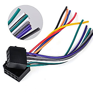 beler Universal ISO Wire Harness Female Adapter Connector Cable for Car Stereo System