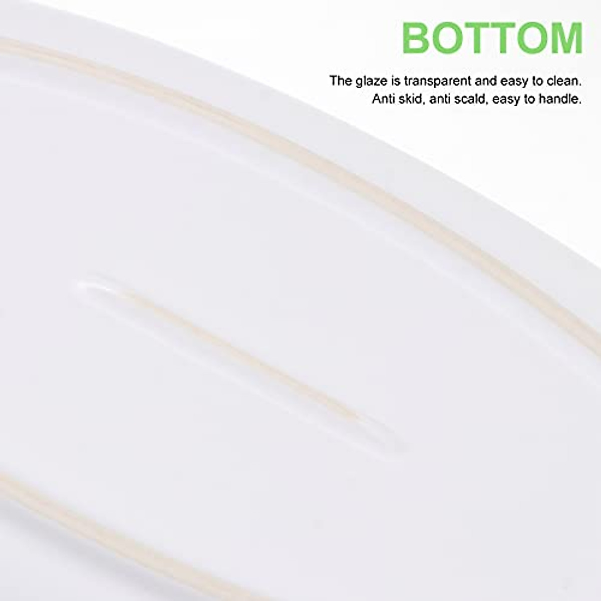 Cabilock Fish Shaped Dish Ceramic Dinner Plate Food Plate Dessert Appetizer Platter Snack Tray Server Fish Decor for Home Restaurant White