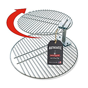 SMOKEWARE Stacker & Grill Grate Combo (Top Grate and Stacker Only) – Compatible with Large Big Green Eggs, Stainless Steel Grill Accessories …