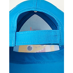 Nickelodeon Toddler Boys’ Baby Shark Hat – Adjustable Baseball Cap (2T-4T), Size 2-4T, Baby Shark White/Blue