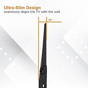 Ultra Slim Tilt TV Wall Mount Bracket for LG - 55" Class G3 Series OLED 4K UHD Smart webOS TV with One Wall Design - OLED55G3PUA - Low Profile 1.7" from Wall, 12° Tilt Angle, Easy Install