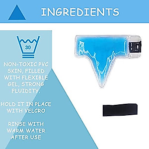 Finger Hot and Cold Gel Packs Broken Finger, Cold and Hot Treatment Sleeve, Cold Finger Sleeve for Arthritis, Finger Cold Gel Ice Pack, Ice Pack for Broken Fingers(4 Count