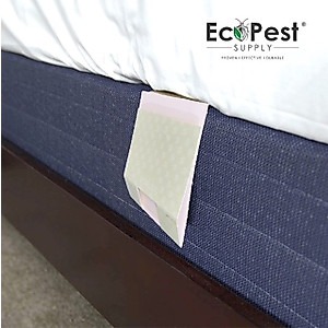 Bed Bug Glue Traps – 20 Pack | Sticky Pest Control Trap and Bed Bug Killer | Adhesive Crawling Insect Interceptors, Trap, Monitor, and Detector for Treatment of Bed Bugs and Other Indoor Pests