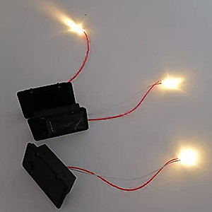 EKDJKK Solar Lantern Top Battery Box, 2Pcs/Pack, Solar Panel Lantern Lid Light Bulb Accessories, Replacement Parts