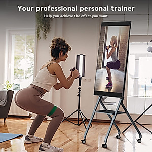 Smart Board, TIBURN FLIP HUB 55" S1 4K UHD Smart Whiteboard, Rotating Adaptive Nano Capacitive Smartboard, All-in-One Digital Whiteboard for Home and Businesses (Includes Movable Rotatable Stand)