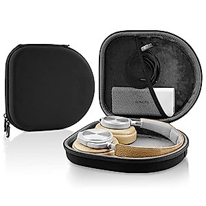 Linkidea Headphones Carrying Case Compatible with B&O Play H2, H6, H8, Sony WH-CH520, MDR-XB950BT, MDR-XB650, MDR-XB900 Case, Protective Hard Shell Travel Bag with Cable, Charger Storage (Black)