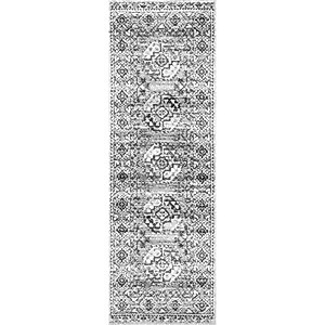 nuLOOM Shea Vintage Runner Rug, 2' x 6', Grey