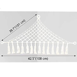 Stuffed Animal Toy Hammock, Stuffed Animal Net, Handmade Large Size Macrame Toy Hammock, Wall Hanging Mesh Toy Hammock, Stuff Animal Toy Organizer Storage Net for Kids Bedroom Nursery Play Room