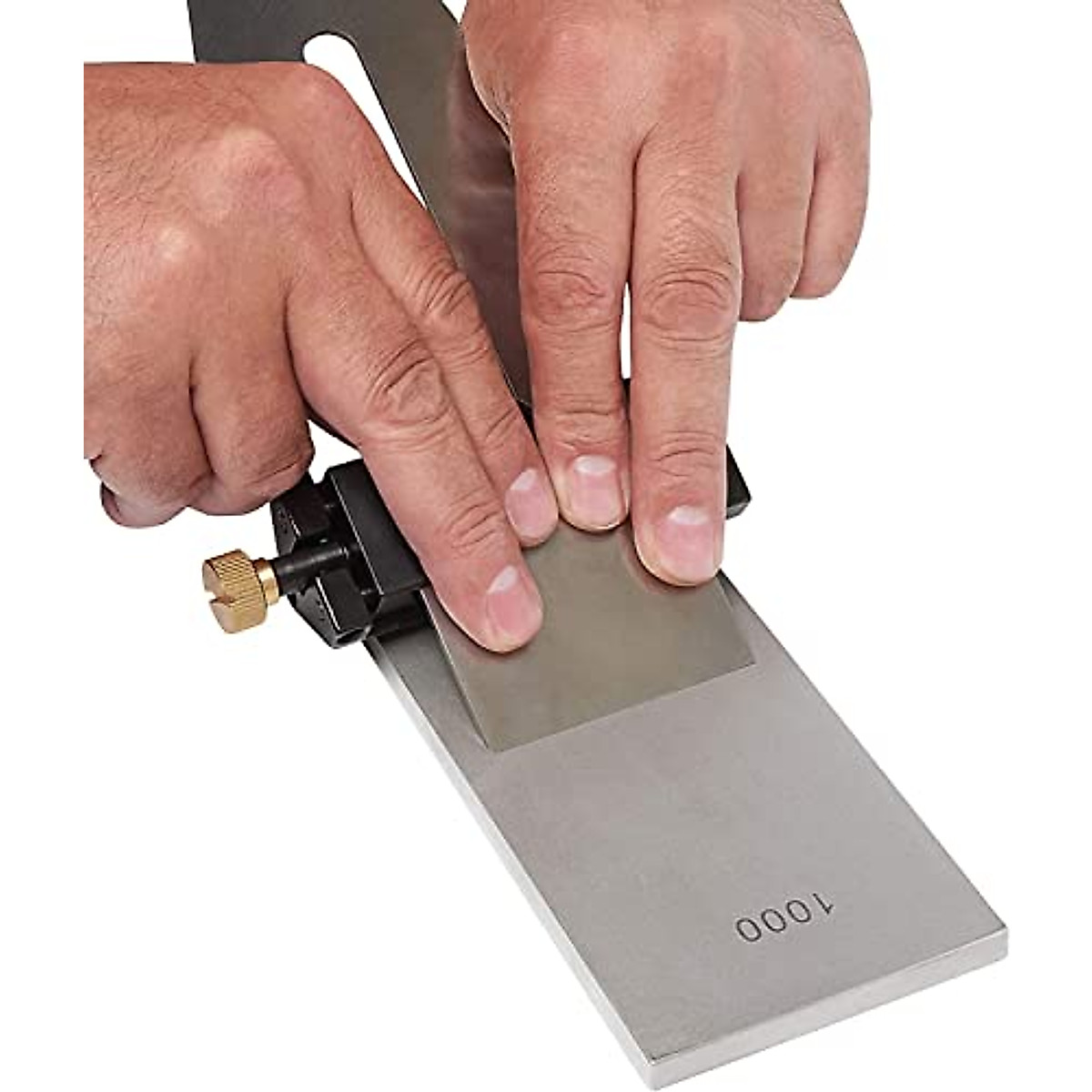 Trend Essential Diamond Sharpening Kit with 300/1000 Grit Bench Stone, Lapping Fluid, Leather Strop, Honing Paste, Cleaning Block & Sharpening Solutions Guide, DWS/KIT/H