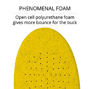 Dash Insoles for Men and Women – Ultra Firm Carbon Fiber Orthotic Arch Supports for Flat Feet to High Arches – Perfect for Soccer Boots, Cycling Shoes and Running Shoes