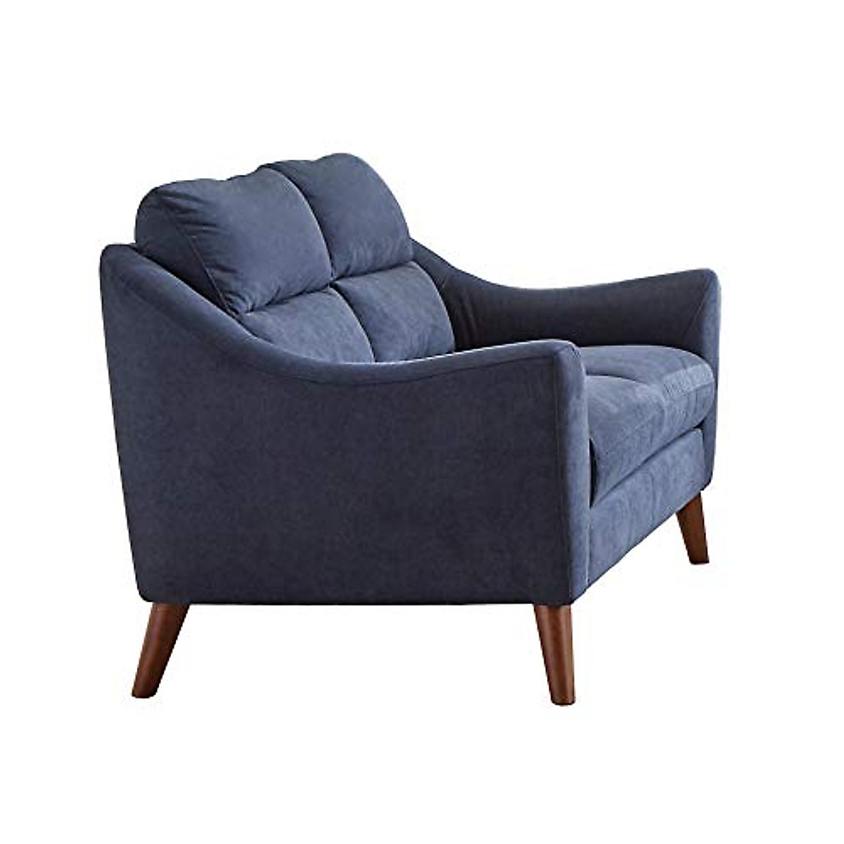 Coaster Home Furnishings Gano Sloped Arm Upholstered Loveseat Navy Blue
