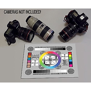 DGK Color Tools High Resolution 8.5x11" Chrome SD Professional Lens Test Chart, 3-Pack