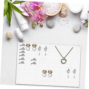 TIDTALEO 10pcs Jewelry Box Pad Velvet Choker Ring Display Holder Drawer Tray Jewelry Display Sponge Pad Ear Stud Holder Ring Foam Insert Jewelry Sponge Insert Holder Jewelry Supply White