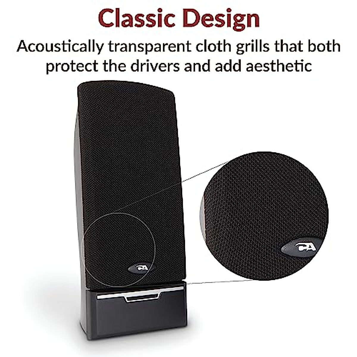 Cyber Acoustics CA-2014 multimedia desktop computer speakers