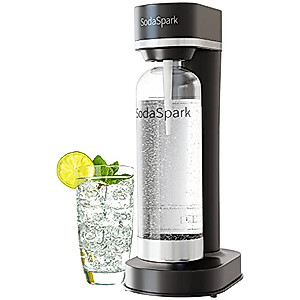 Modern Design Sparkling Water Maker – Soda Water Maker with 1l BPA-Free Reusable Bottle–Carbonated Water Maker for Home – Soda Streaming Machine for Seltze (SS697B)