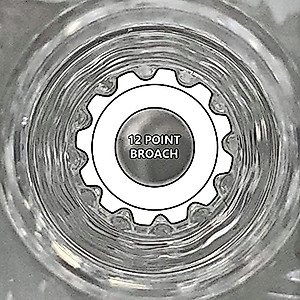 Avalon Plumbing Supply Tub and Shower 3 Piece Replacement for Price Pfister Modern Style Verve Repair Kit Handles, 12 Spline Broach, Set of Hot, Cold and Diverter, Polished Chrome