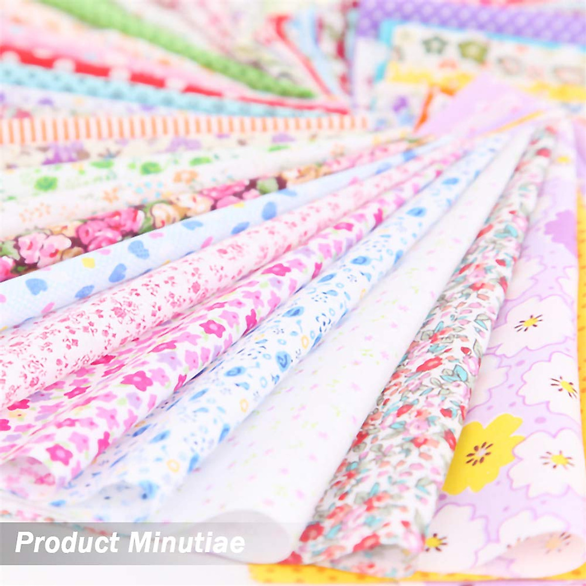 100 PCS Cotton Craft Fabric Bundle Squares Patchwork Lint Different Designs 4 X 4 inches (10cm x 10cm) for DIY Sewing Quilting Scrapbooking Pieces 4×4in Assorted Printed