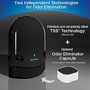 Airfree Duo - Filterless Air Purifier That Can Also Remove Odors - Remove Mold, and Allergens - Filterless Completely Silent Mode - Covers Up to 350 sq ft – Black