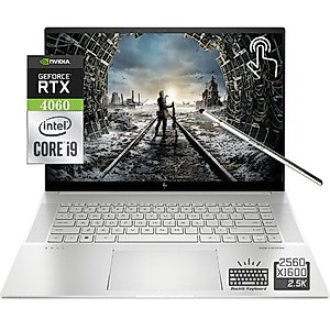 HP 2023 Envy 16" Touchscreen Gaming Laptop, GeForce RTX 4060, 13th Gen 14-Core Intel i9-13900H, 16:10 WQXGA (2560 x 1600) Display, 16GB DDR5 5200MHz RAM, 1TB SSD, Backlit KB, Thunderbolt 4, Win11 H