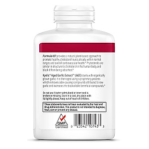 Kyolic Aged Garlic Extract Formula 107, Phytosterols for Cholesterol Support, 240 Capsules (Packaging May Vary)
